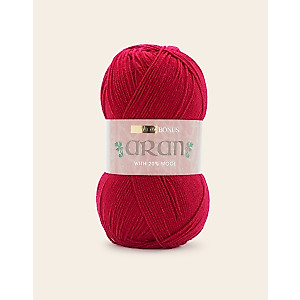 Hayfield Bonus Aran with Wool, Cherry (950) by Sirdar
