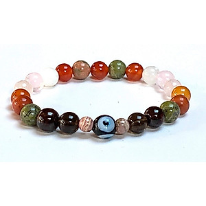 Fertility Support Stretch Bracelet, Pregnancy Bracelet - Crystals for Well-Being & Balance