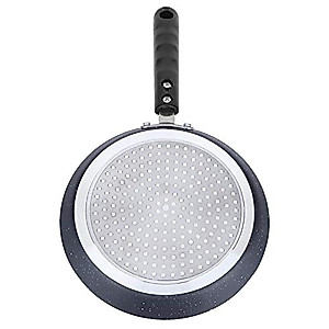 Alinory Cooking Pan, Grill Skillet Heat-Resistant Egg Skillet, for Induction Stove Electric Ceramic Stove Cooking Home Kitchen(Small (6 inches))