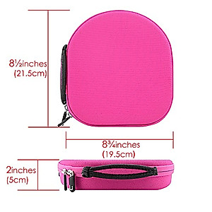 Linkidea Nova Headphones Carrying Case Compatible with AirPod Max Case, Protective Hard Shell Travel Bag (Pink)
