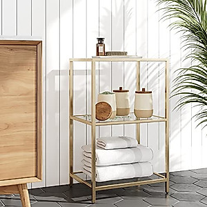 Barnyard Designs S/3 Ceramic Bathroom Canisters, Apothecary Jars with Lid, Qtip Holder Bathroom Set Cotton Ball Holder Jar for Bathroom Storage, Decorative Bathroom Jar with Lid, Spa Decor, 4.75x6, Beige