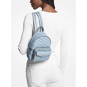 Michael Kors Maisie Extra-Small Logo 2-in-1 Backpack (Pale blue)