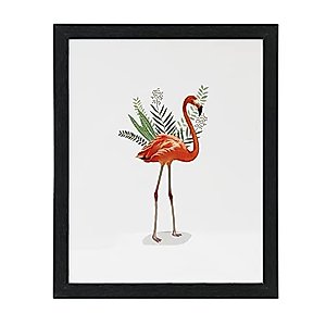 NAOKBOEE 13x17 Picture Frame in Black - Horizontal and Vertical Formats for Wall - Composite Wood with Shatter Resistant Plexiglass