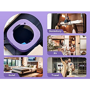 Mini Washing Machine,11L Portable Washing Machine,Foldable Washing Machine with Spin,Washer and Dryer Combo,Small Washer With 3 Modes Deep Cleaning for Apartments, Camping, Travel,RV,Purple