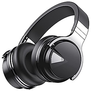 Audonia E7 Wireless Headphones with Mic Deep Bass, Bluetooth Headphones Over Ear, Hi-Def Audio, Comfortable Memory Foam Ear Cups with 30H Playtime for Travel, Home - Titanium Black
