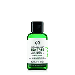 The Body Shop Tea Tree Skin Clearing Mattifying Toner, Made with Tea Tree Oil, 100% Vegan, 2.0 Fl. Oz