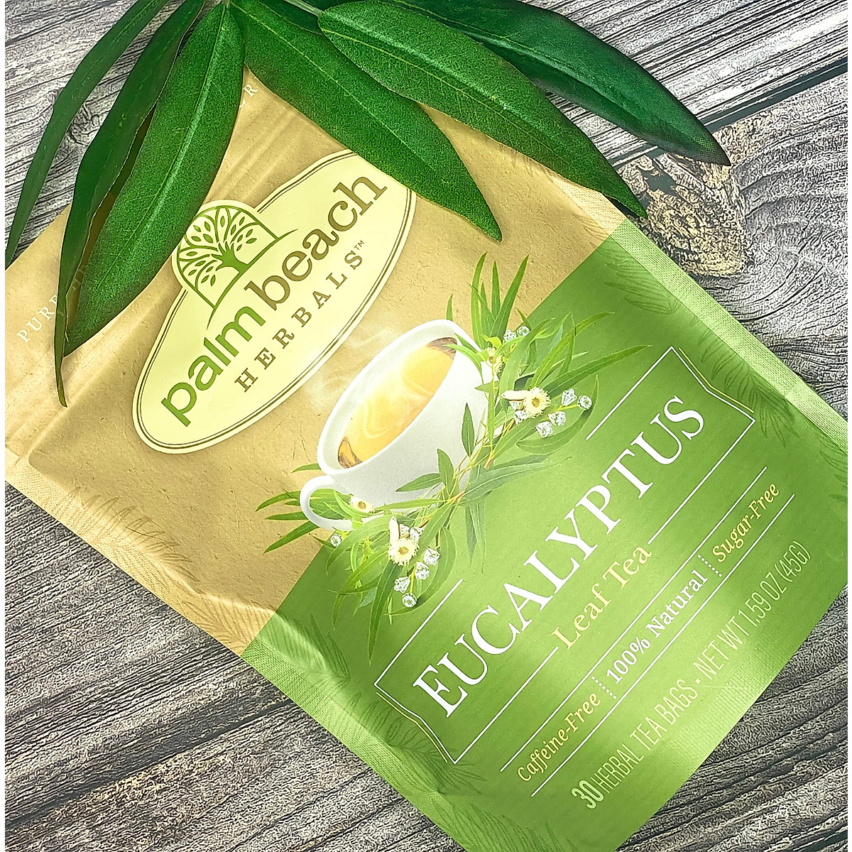 Palm Beach Medicinal Herbs - Eucalyptus Leaf Tea - Pure Herbal Tea Series (30 Tea Bags) 100% Natural