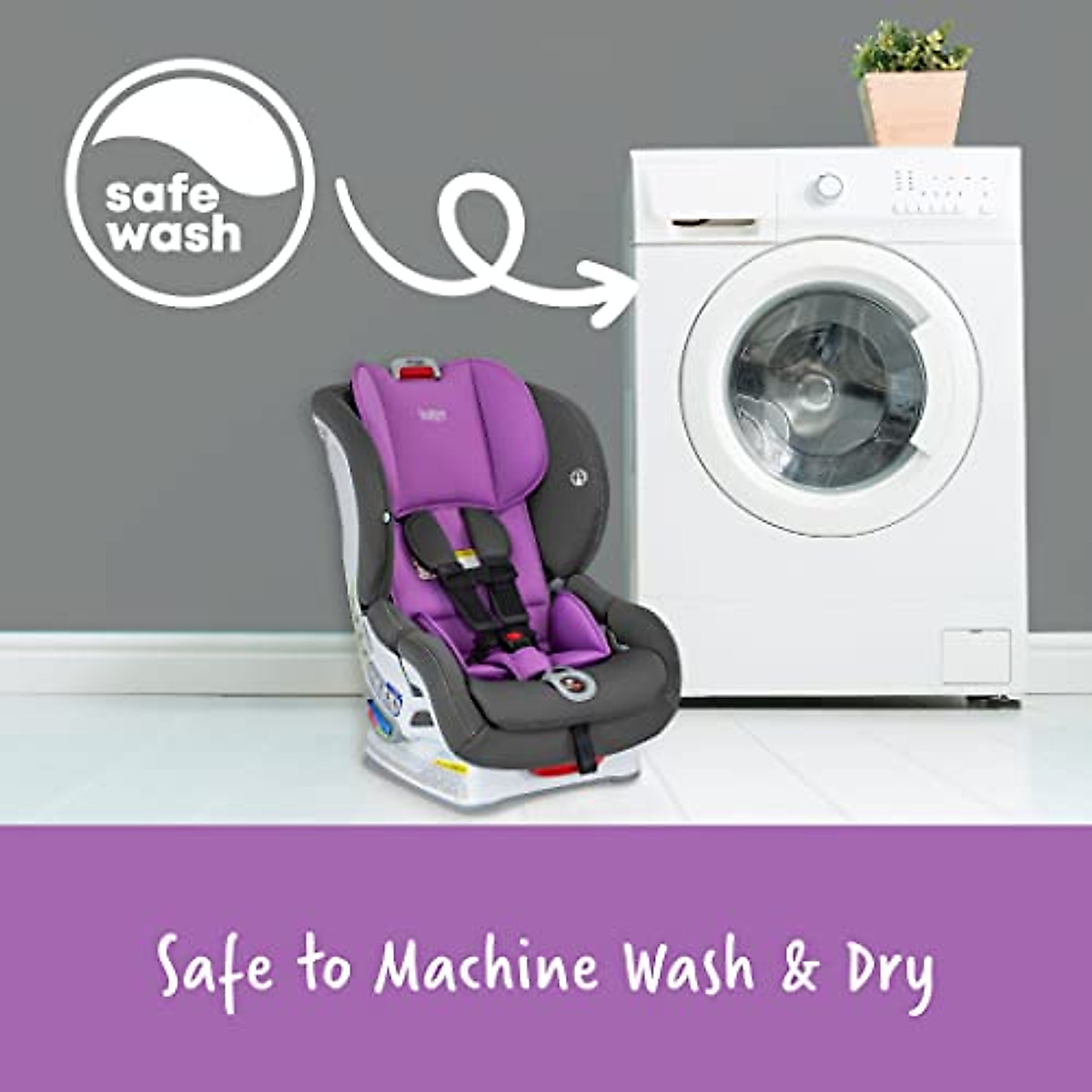 Britax Marathon Clicktight Convertible Car Seat, Mod Purple SafeWash