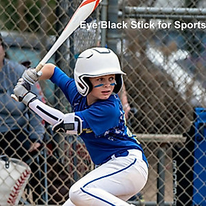 4 Colors Face Paint Kit, Sports Events Special Effects Makeup Kit， Eye Black Sticks Cream Blendable Body Paint Sticks for Softball Baseball Football Sports Halloween Cosplay Costume Makeup