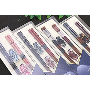 Ishida WABIYORI 60181 Tsukiyama Couple Chopsticks for Gifts, Includes Chopsticks Rest
