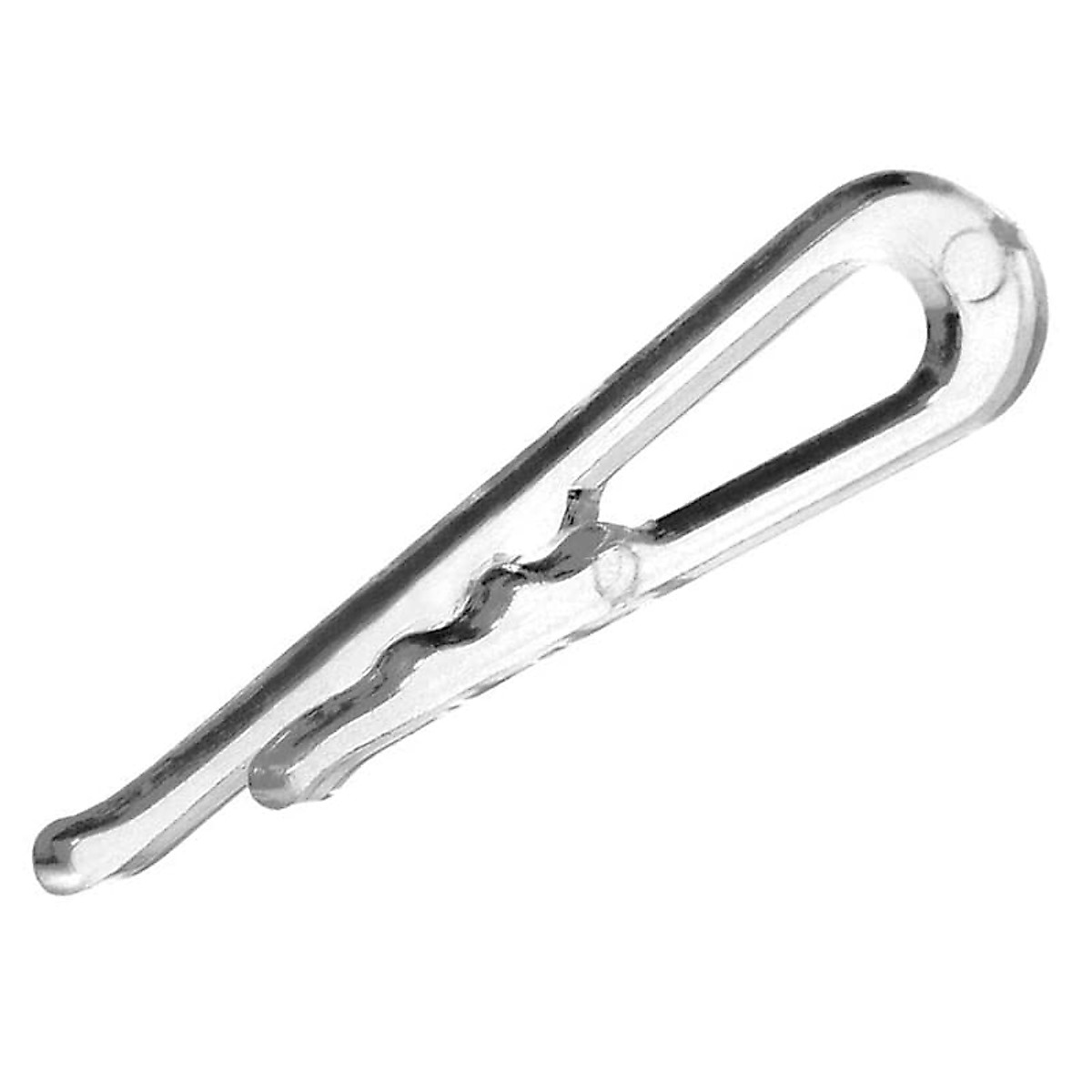 AIMPGSTL 100Pcs Transparent Plastic Alligator Clip 38mm Shirt Fixing Packing Clip U Shape Plastic Clothespins for Ties Socks Pants Shirts