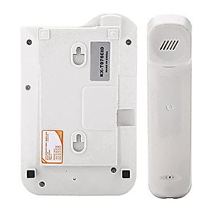 Corded Phone with Caller ID Display, Home Hotel Wired Desktop Phone Office Landline Telephone, Retro Classical Telephone Landline, Big Button, FSK/DTMF Dual System(White)