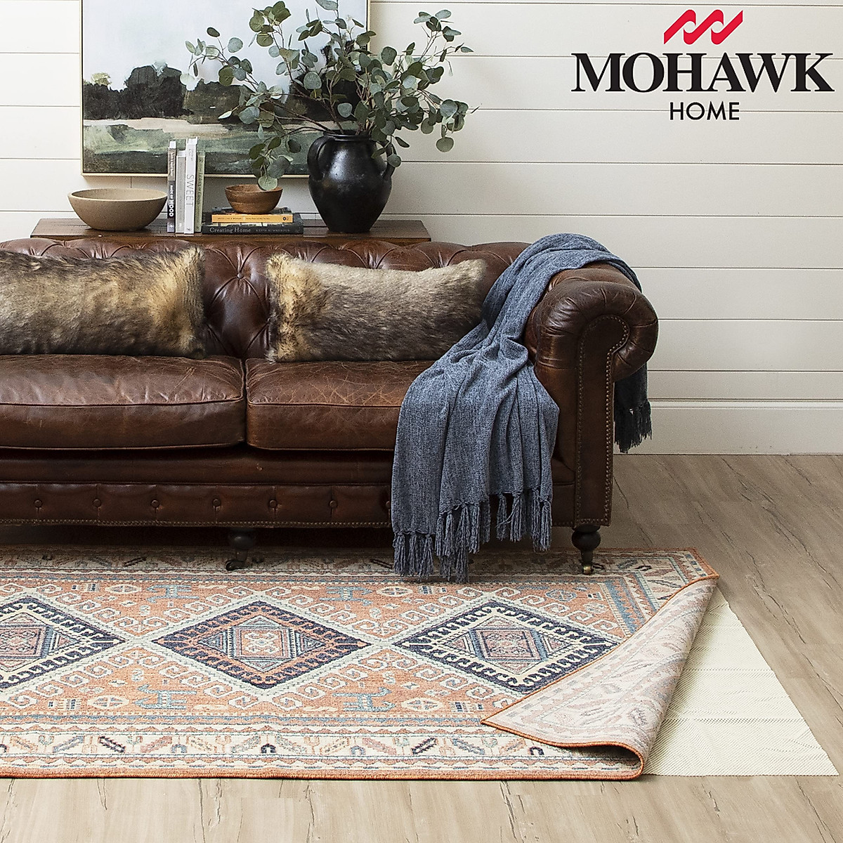 Mohawk Home Better-Stay Cushion Rug Pad, 4' 6" x 7' 5", Ivory