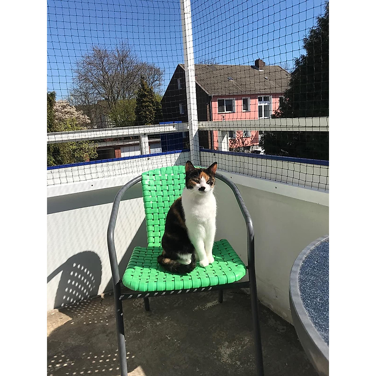 AIYGO Cat Netting Balcony Pet Mesh Fence for Balcony Black Nylon Balcony Netting for Pets Anti-Fall Cat Net for Balcony and Windows（10 * 20ft）