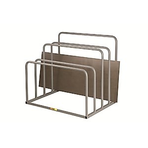 Little Giant SR-3648 Iron Vertical Sheet Rack with 4 Storage Bays, Gray, 6000 lbs Load Capacity, 43-1/2" Height x 48" Width x 36" Depth