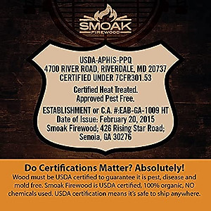 Smoak Firewood Cooking Wood Mini Splits - USDA Certified Kiln Dried (Cherry, 5-6in Tiny Pizza Oven Wood) for Portable Pizza ovens (729 Cubic Inches)