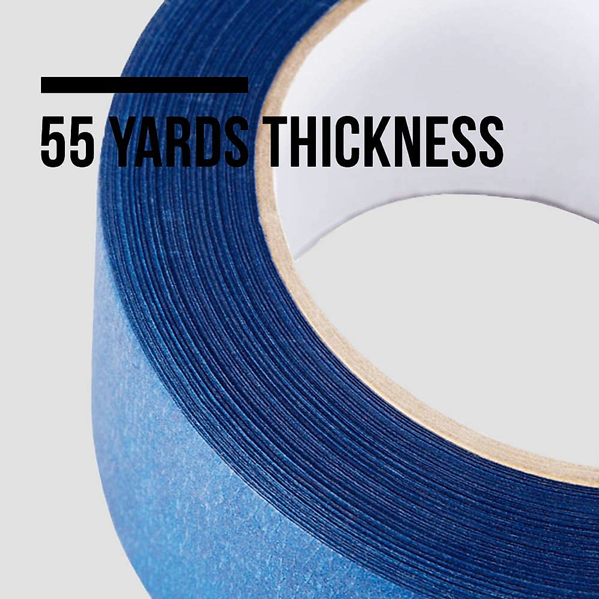 LICHAMP 10-Piece Blue Painters Tape 1 inch, Blue Masking Tape Bulk Multi Pack, 1 inch x 55 Yards x 10 Rolls (550 Total Yards)