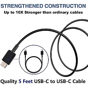 Samsung 25W USB C Super Fast Charging Wall Charger with 5FT Type C Cable Compatible Samsung Galaxy S22/S22+/S22Ultra/S21/S21+/S20/S20+/S10/S10e/S9 Plus/S8 Plus/Note 8/Note 9/Note 10/Note20