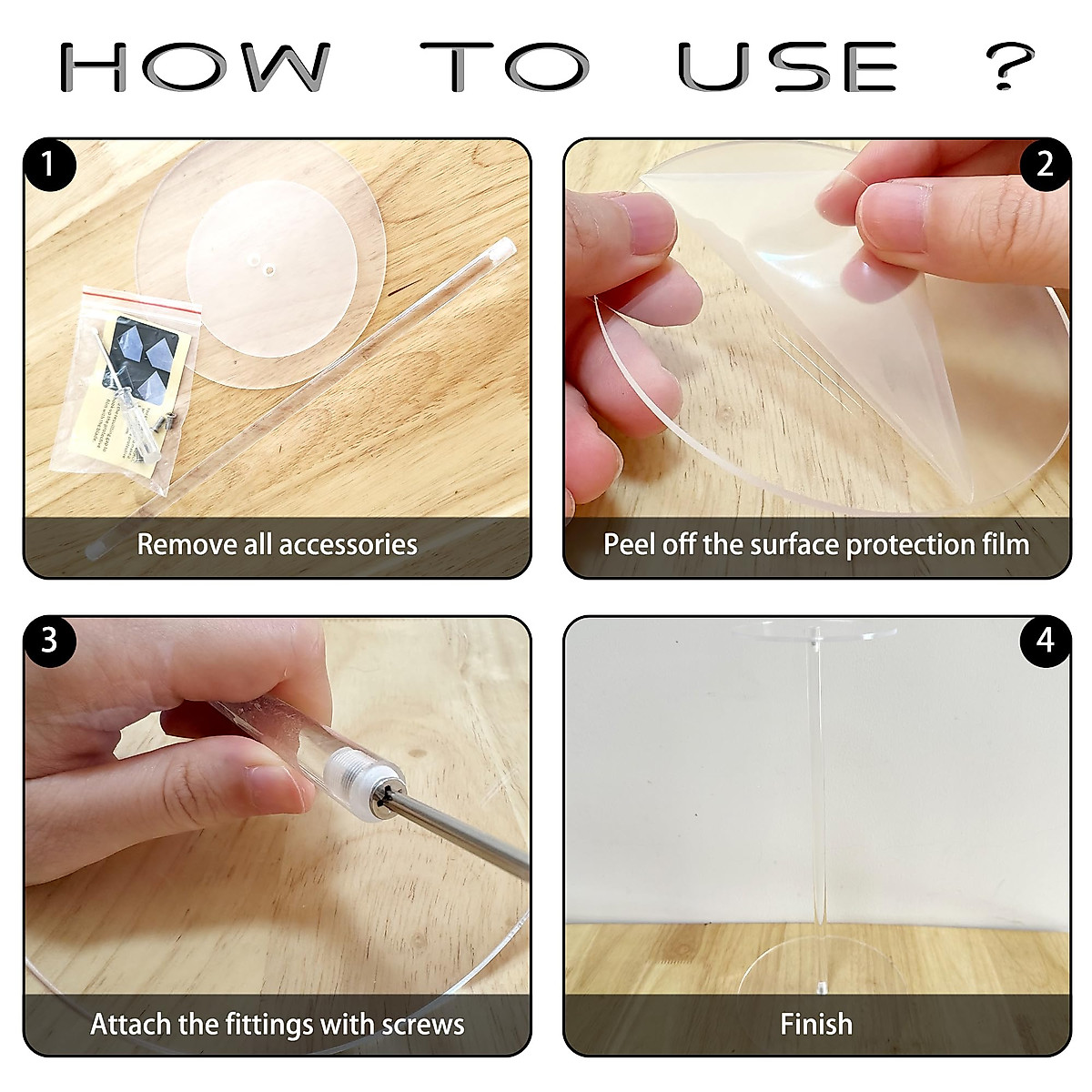 DIFENLUN 2 sets of acrylic hat stand wig display stand (13.8 "+11.8")/ Clear acrylic hat stand and wig display Hat stand Display hat stand/Round barbell base display wig display