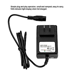 Battery for Razor E100 E125 E500S PR200, 24V 0.6A Electric Scooter Black Battery US Plug 110V,Used for Razor, Electric Scooter, City Express etc