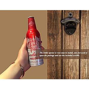 Wall Mount Bottle Opener Vintage Beer Bottle Opener with Screws