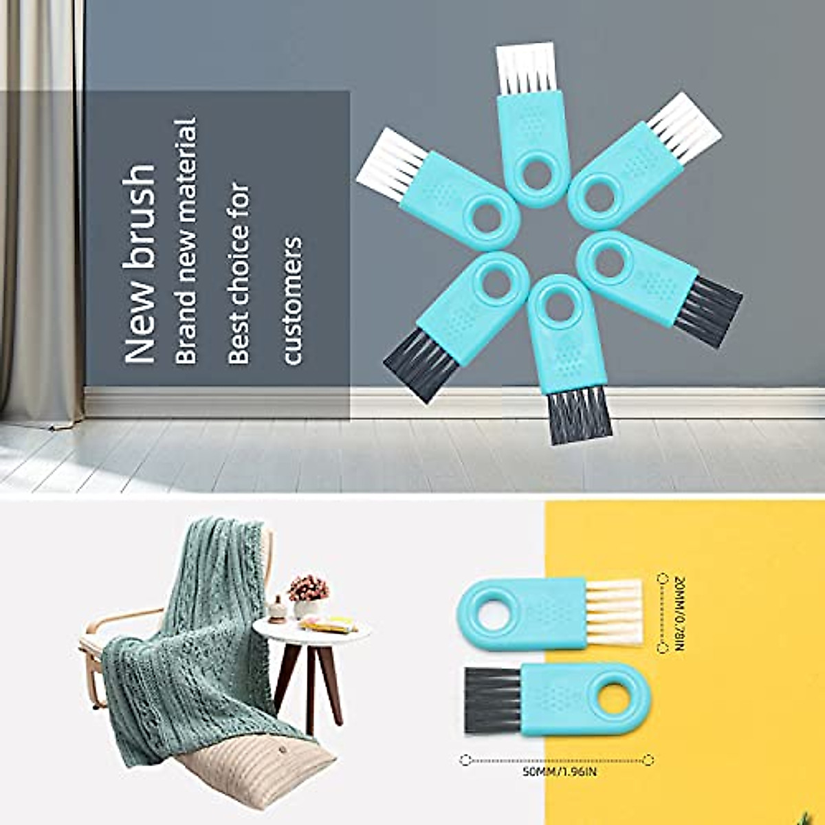 FANVA Black Scrapers, Brushes & Spoons Kit with 3 in 1 cleaning tool for Spice Grinder include 4 Pcs Scrapers,6 Pcs 3 Types of Brushes,2 Spoons,1 Pcs Plastic Jar and A Storage Box