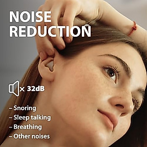 PQ Sleeping Ear Plugs Silicone - 28 Wax Moldable Ear Plugs for Sleeping Noise Cancelling for Sleeping and Swim Ear Plugs, Sound Blocking Ear Plugs level 32 Db, (28 Silicone Earplugs), Color: Skin Tone