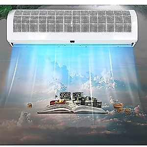 Lamps Commercial Gale 0.9 Meters 1.0 Meters 1.2 Meters from The Entrance of Supermarkets and Shopping Malls, Multi-Function Air Curtain (Size : 90cm)