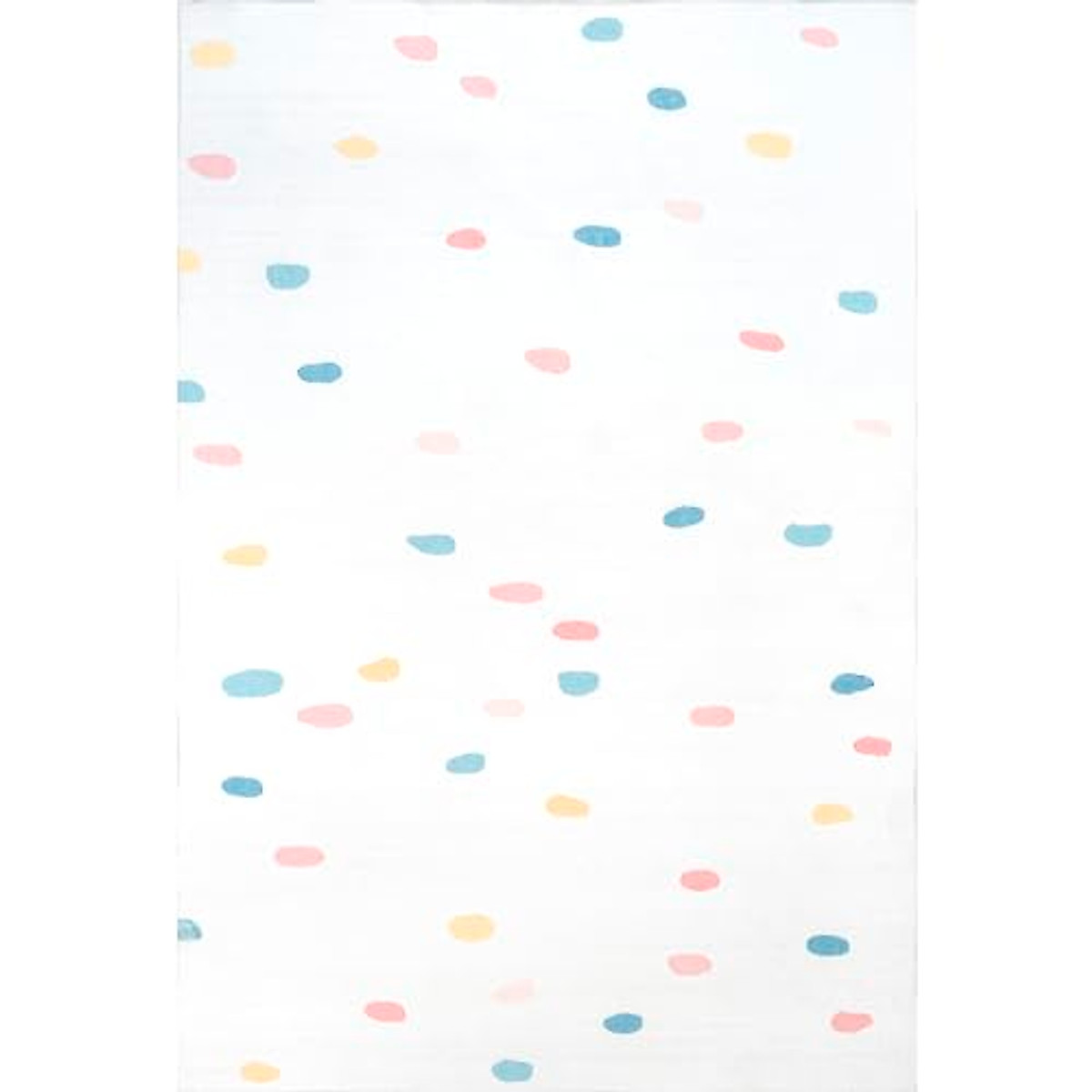 nuLOOM Calla Kids Polka Dot Nursery or Playroom Area Rug, 4x6, Multi