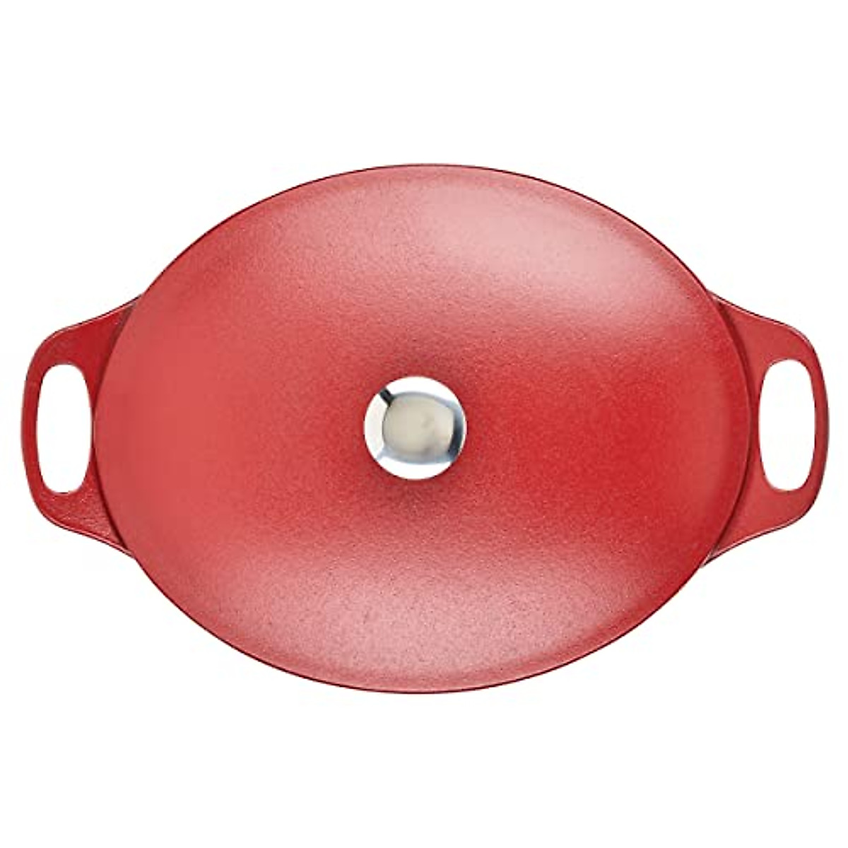 Rachael Ray NITRO Cast Iron Dutch Oven, 6.5 Quart, Red