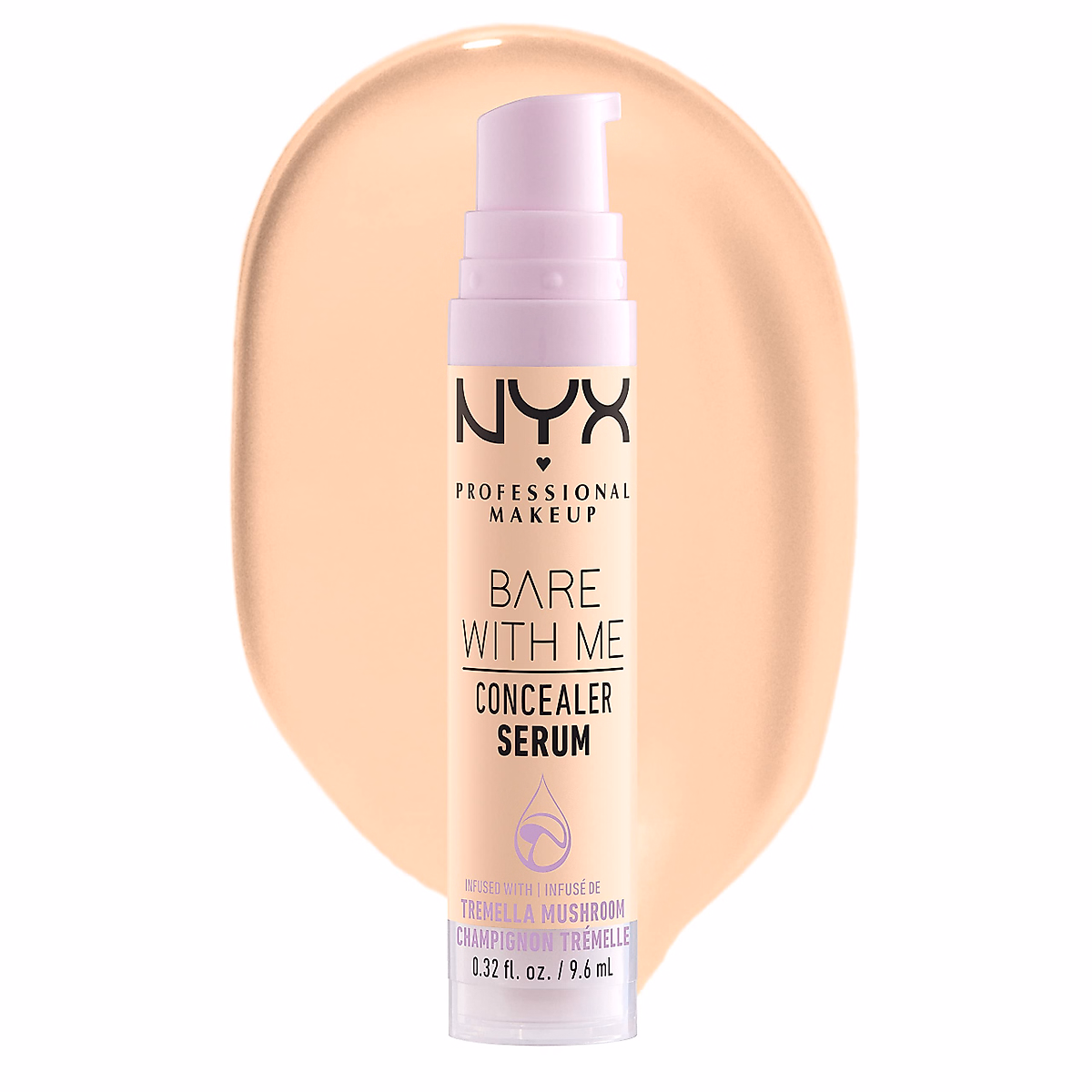 NYX PROFESSIONAL MAKEUP Bare With Me Concealer Serum, Concealer Makeup For Up To 24Hr Hydration - Fair