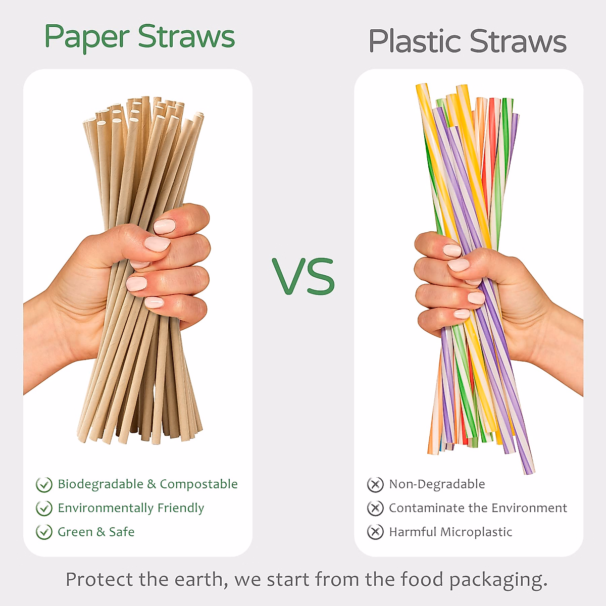 𝟐𝟎𝟎 𝐏𝐚𝐜𝐤 Eco Friendly Straws Brown Biodegradable Paper Straws for Drinking 7.75" x0.24" Disposable Kraft Paper Straws (7.75" x0.24", Brown)