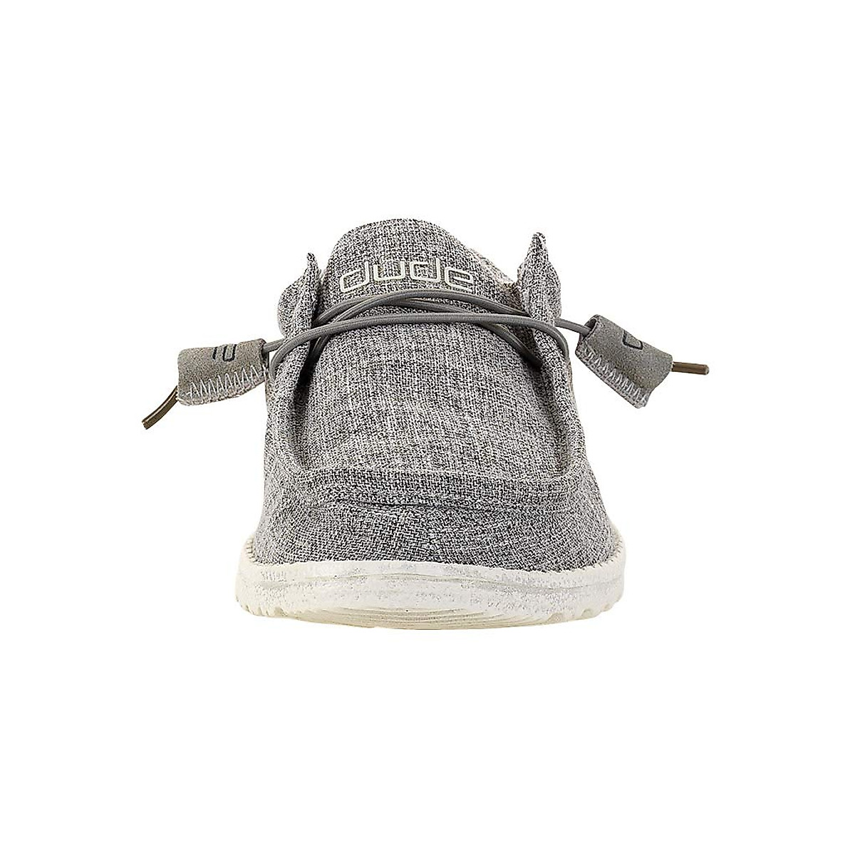 Hey Dude Men's Wally Linen Iron Size 12 | Men’s Shoes | Men’s Lace Up Loafers | Comfortable & Light-Weight