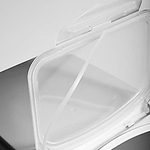 UPKOCH Rice Storage Container Rice Bucket Pantry Food Storage Jar Container Food Storage Bin for Flour Sugar Baking Supplies (Size L Grey)