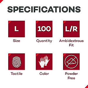 Dealmed Vinyl Exam Gloves – 100 ct. Medium Medical Gloves, Disposable Gloves, Non-Irritating Latex Free Gloves for a First Aid Kit and Medical Facilities