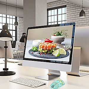 RTLR Gaming Mouse, 1500 DPI, Peacock Pattern Ergonomic Design, Stable and Efficient Wireless Mouse for Laptop Desktop Computer