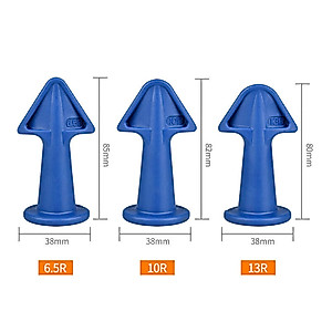 YAFIYGI Caulk Tip Tool Caulking Tips Set with Nozzle Adapter Silicone Caulk Applicator Tools Reusable Nozzles for Finishing Grout and Sealant Caulk Gun Accessories for Easy Application 6.5R 10R 13R