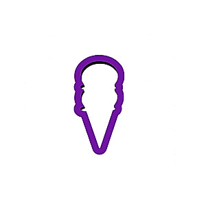 Double Scoop Ice Cream Cone Cookie Cutter