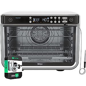 Ninja DT2550 Foodi 10-in-1 Smart XL Air Fry Oven (Renewed) Bundle with 3 YR CPS Enhanced Protection Pack