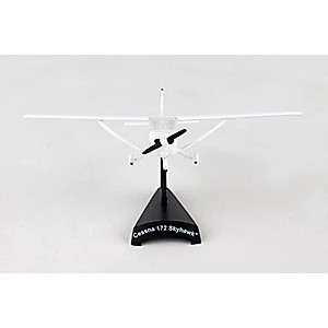 Daron Worldwide Trading Postage Stamp PS5603-2 Cessna 172 SkyHawk 1:87 Diecast Display Model, White