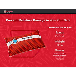 Hornady Reusable Dehumidifier Bag 450G, 95908 - Portable, Easy to Use Moisture Absorbers for Gun Safes & Cabinets - Prevent Moisture Damage for Gun Safe Accessories, Firearms in Your Gun Vault