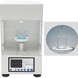 VTSYIQI Surface Tension Equipment Automatic Interfacial Tension Meter with Platinum Loop Range 0 to 1000 mN/m Accuracy 0.1mN/m Automatic Lifting and lowering of Sample Stage
