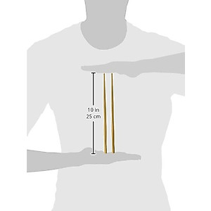 10 (5 pairs) Durable Twist Bamboo Chopsticks