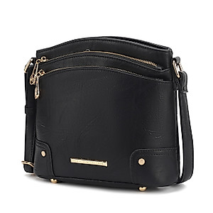 MKF Collection Crossbody Bag for Women, Designer Crossover Lady Shoulderbag Messenger