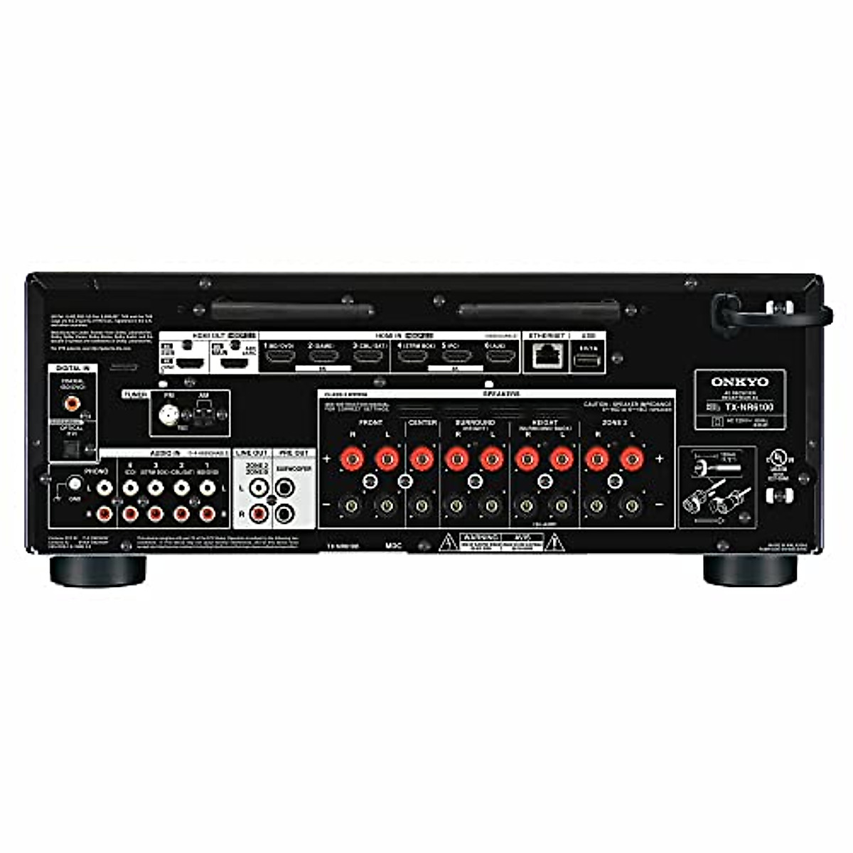 Onkyo TX-NR6100 7.2 Channel THX Certified Network AV Receiver (Renewed), Black