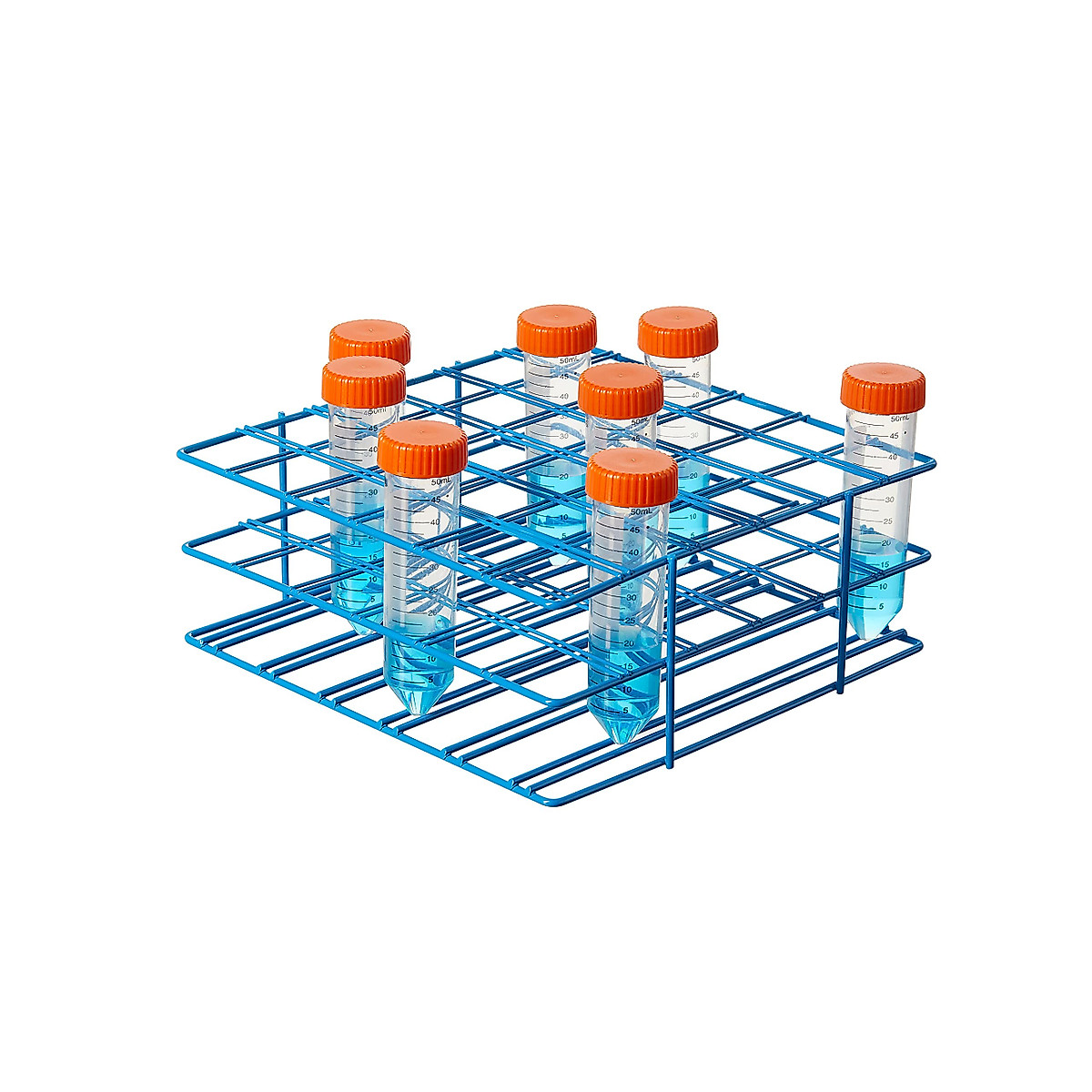 SP Bel-Art Poxygrid Centrifuge Tube Rack; For 50ml Tubes, 36 Places, Blue (F18794-0002)