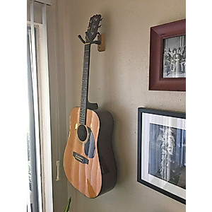 Top Stage® Hardwood Home & Studio Guitar Hanger Wall Stand, JX18-NA