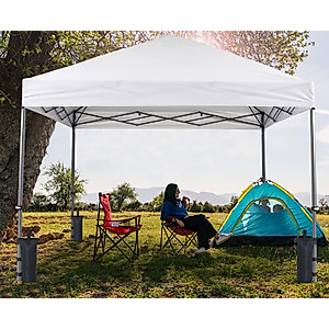 COOSHADE Canopy Tent Sand Bags Gazebo Weights Bags,4 Pack,Black,112LBS