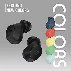 SOUL New S-Nano True Wireless Earbuds - in Ear Headphones, Ultra Portable, Bluetooth, IPX5 Waterproof Transparency Mode - Frost