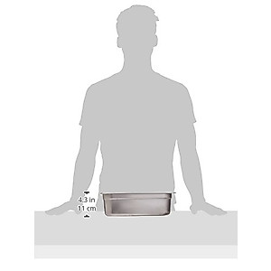 Winco Anti-Jam 1/3 Size Pan, 4-Inch